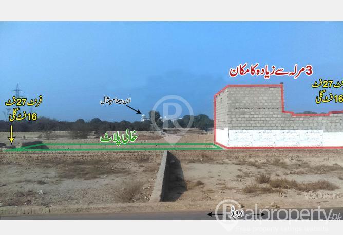 Southern bypass, multan - 10 marla house for sale - pkr 25.00 lac